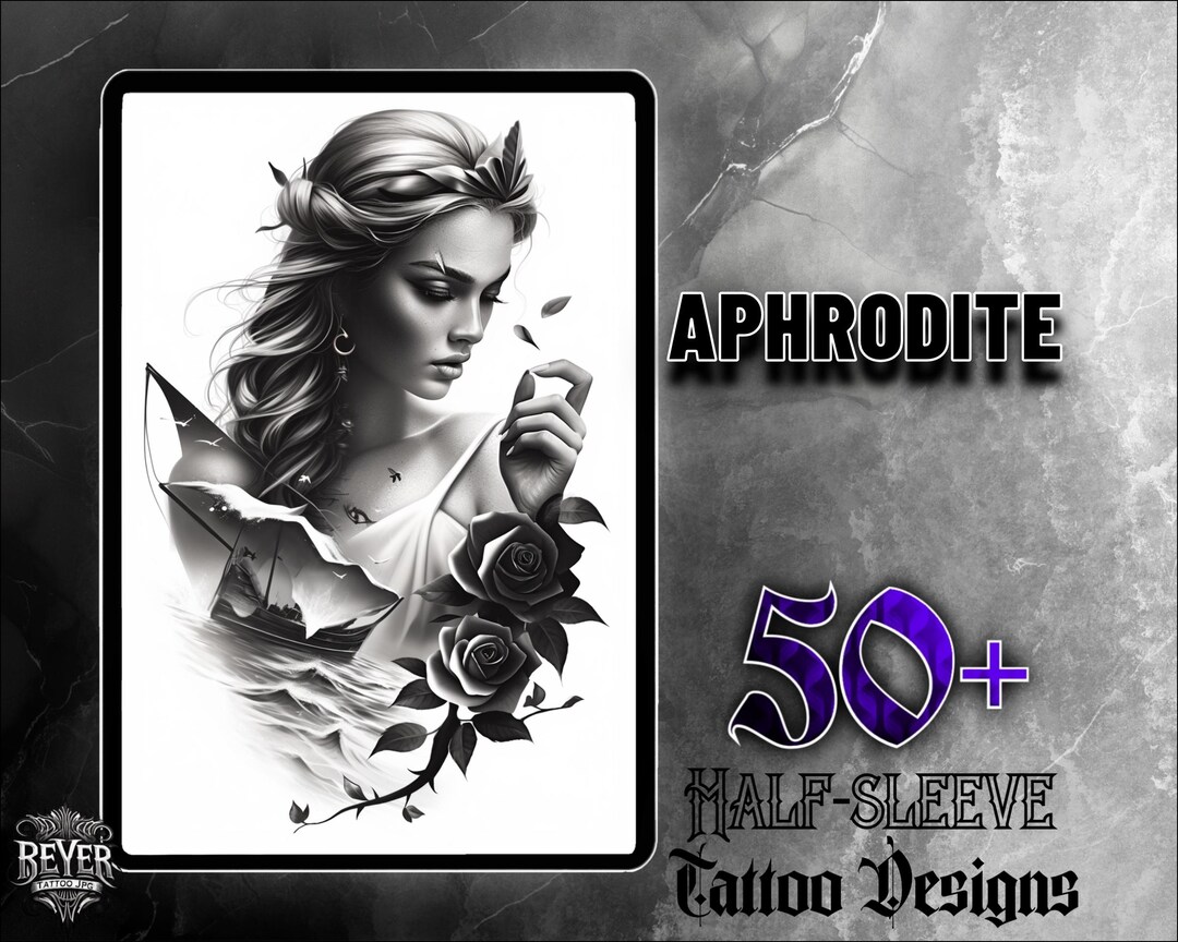 Aphrodite Tattoo Set | 50 High-quality JPG Images | Goddess Tattoo ...
