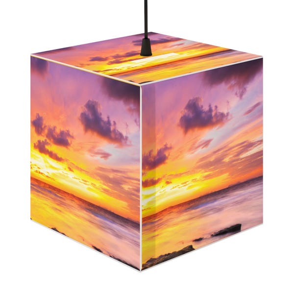 Cube Pendant Light - Etsy