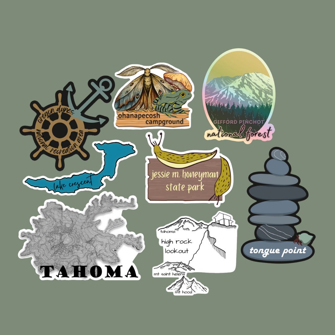 Pnw Sticker Pack Etsy