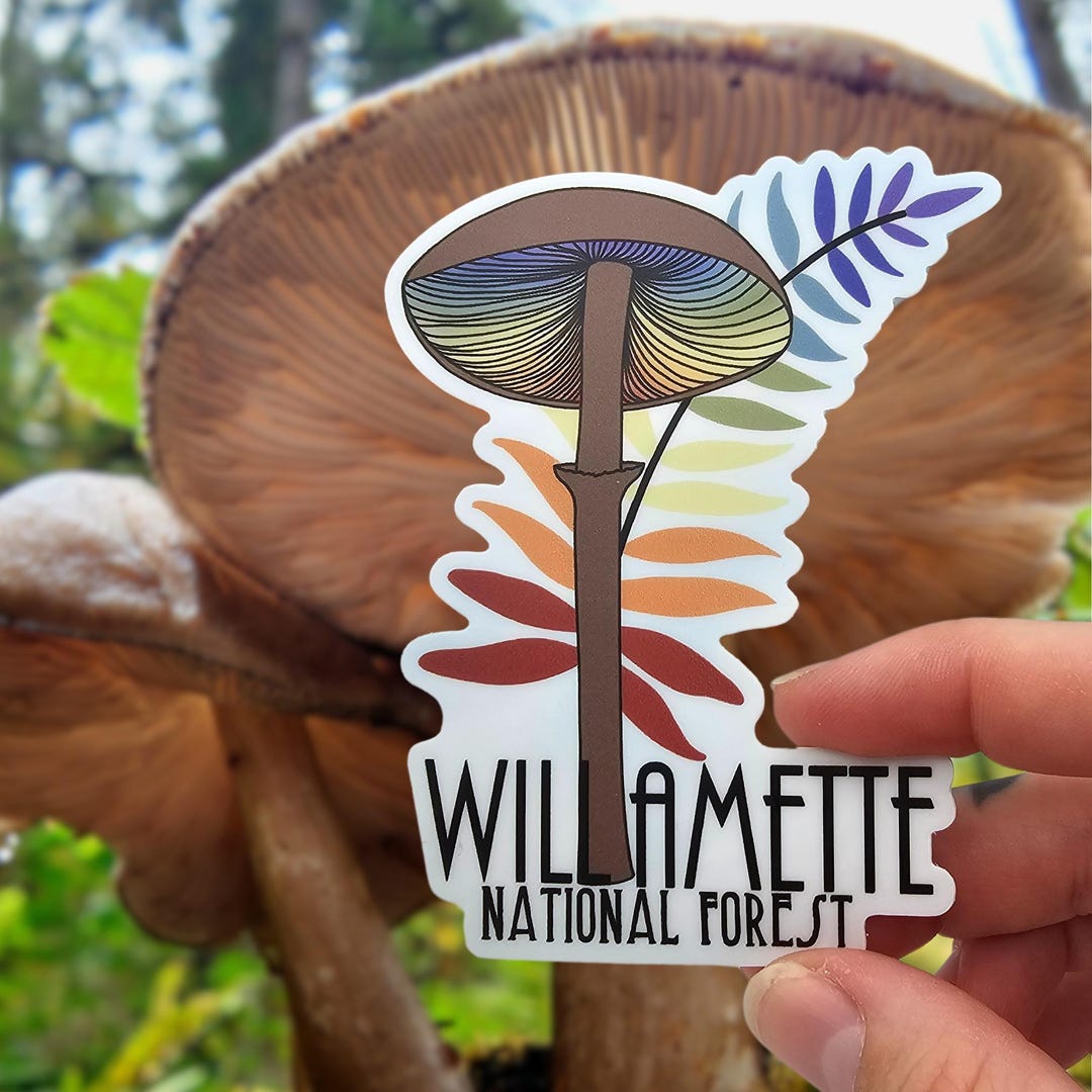 Willamette National Forest Vinyl, Waterproof Sticker - Etsy