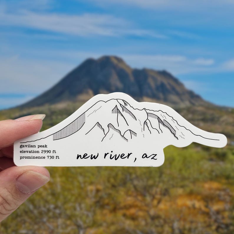 New River, Arizona Sticker Featuring Gavilan Peak - Etsy