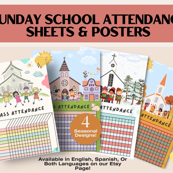Attendance Poster - Etsy