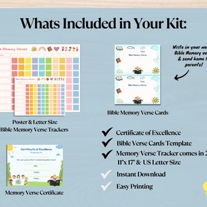 Sunday School Memory Verse Kit | Memory Verse Cards | Memory Verses for ...