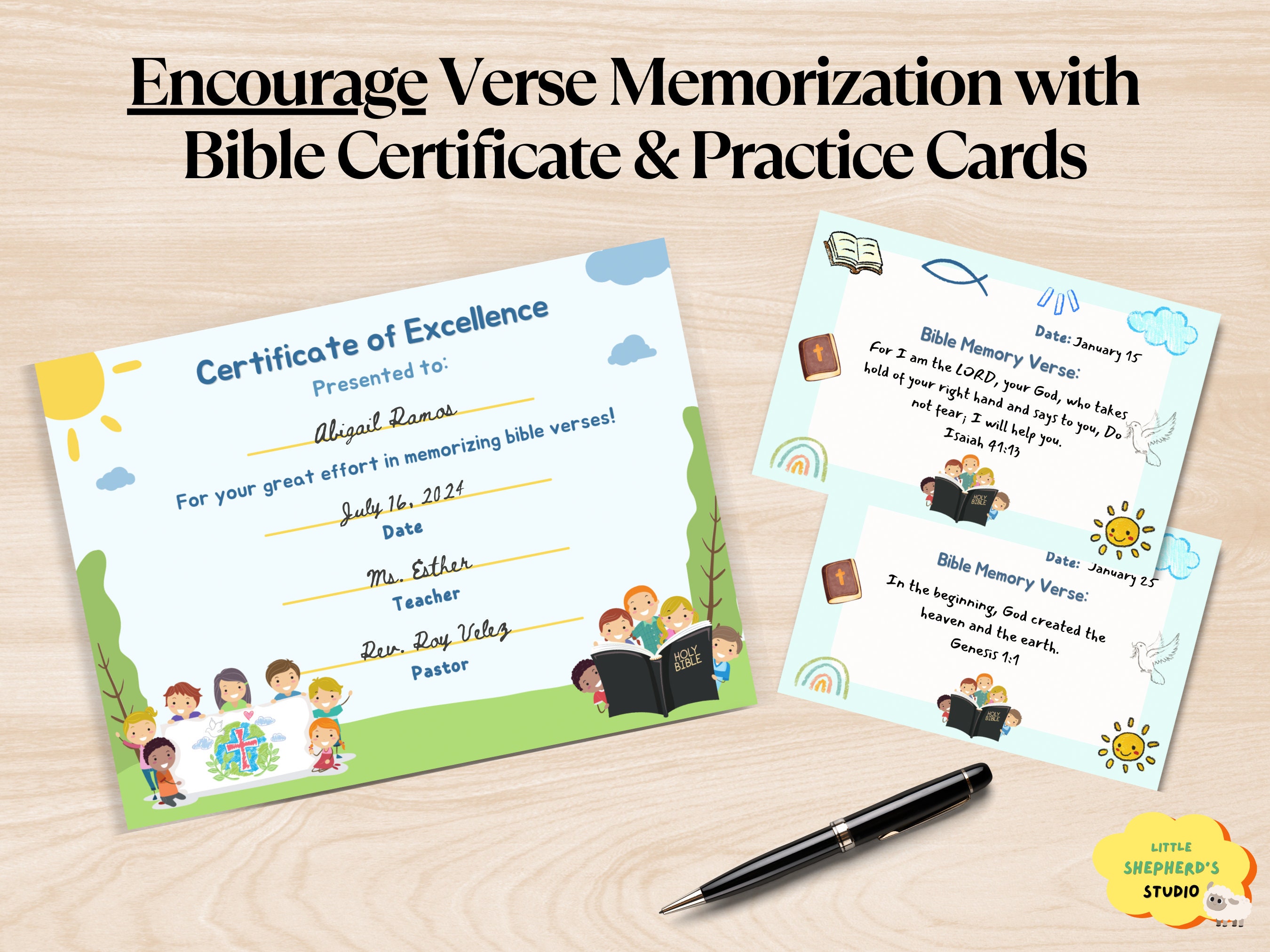 Sunday School Memory Verse Kit | Memory Verse Cards | Memory Verses for ...