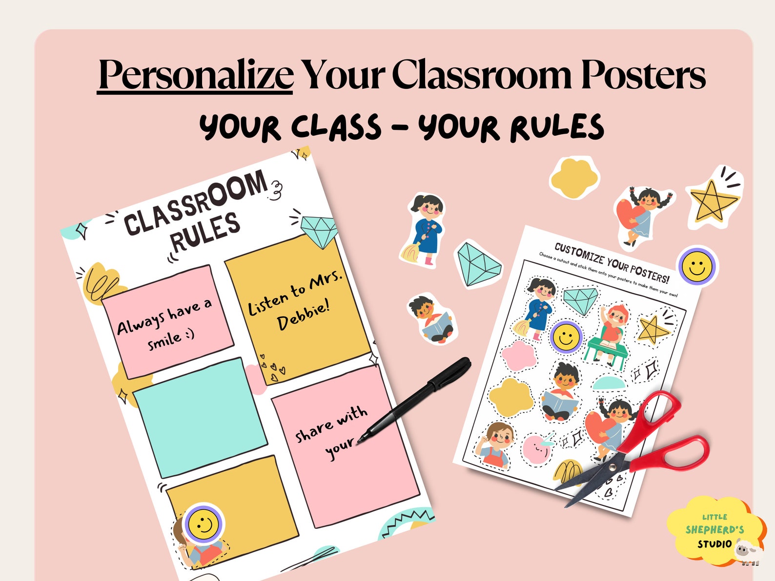Classroom Rules Poster | Classroom Rules | Classroom Decor | Class ...