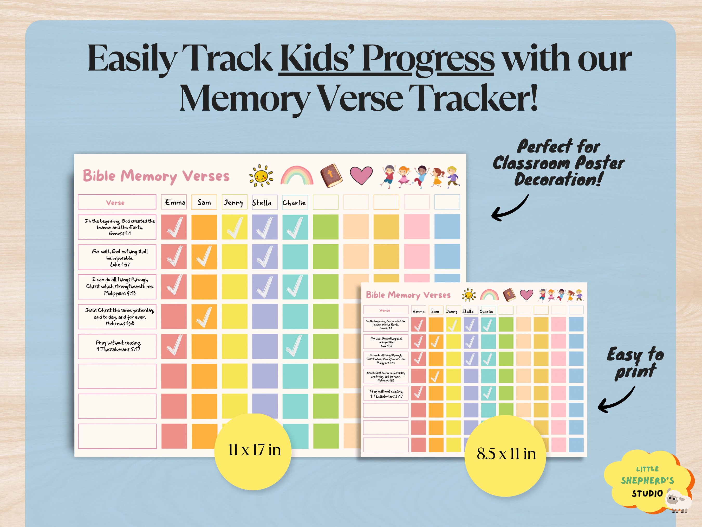 Sunday School Memory Verse Kit | Memory Verse Cards | Memory Verses for ...