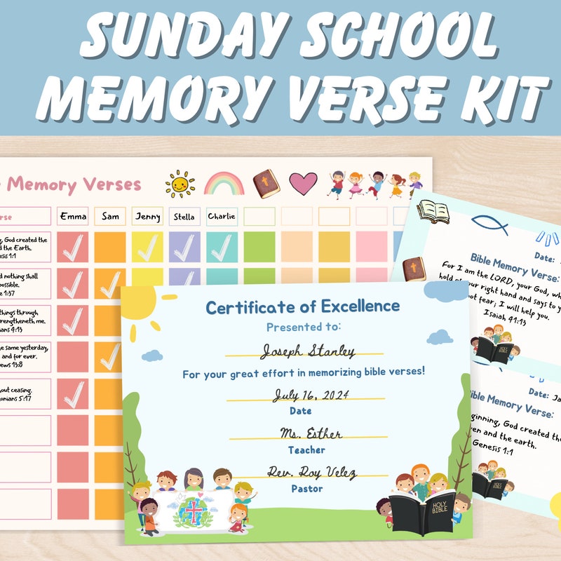 Sunday School Wall Art - Etsy