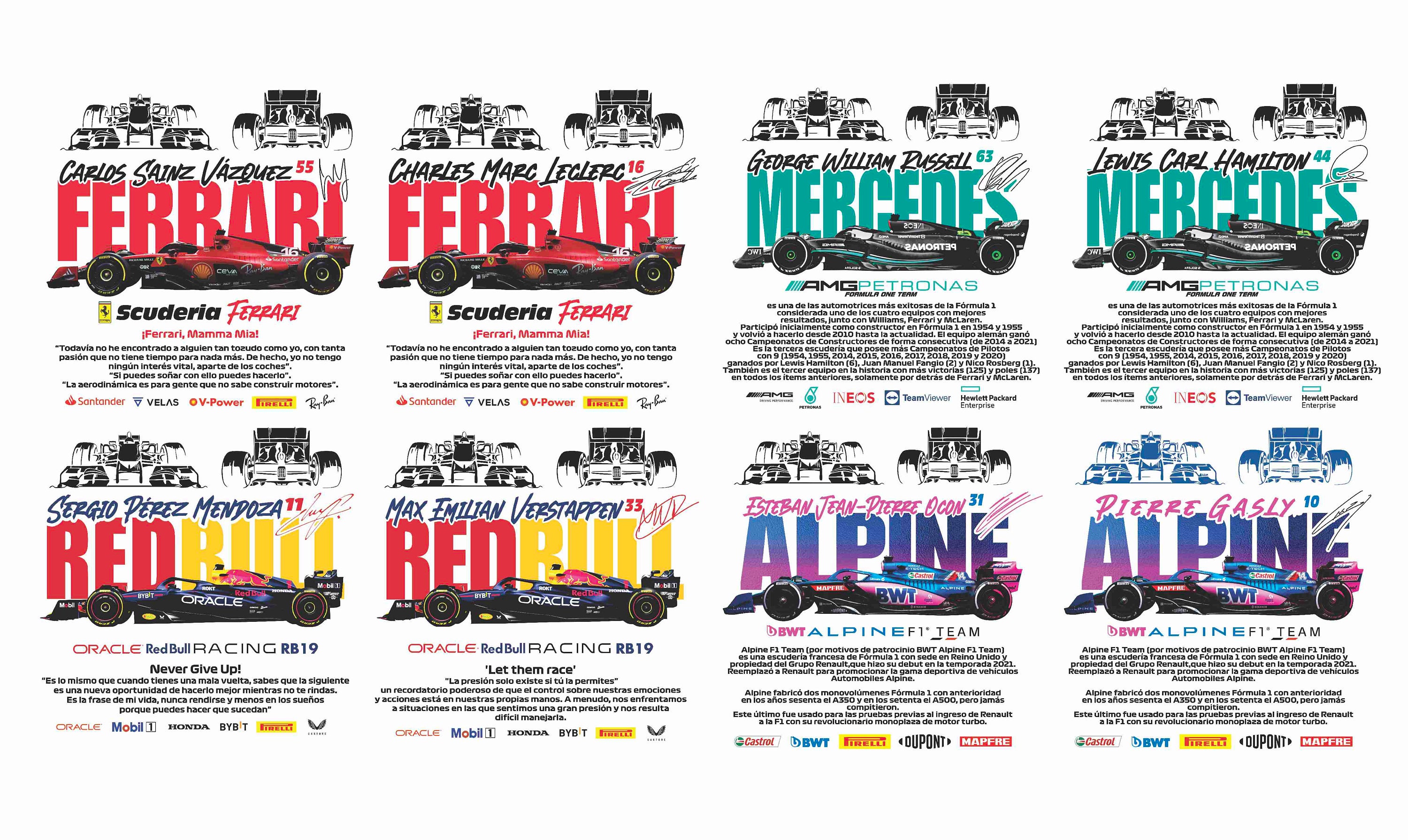 Paquete de Diseños Prediseñados de Formula 1 - Etsy España