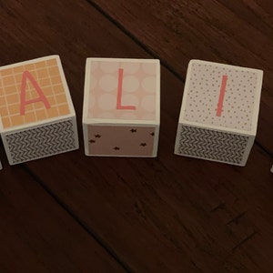 Baby Name Blocks - Etsy