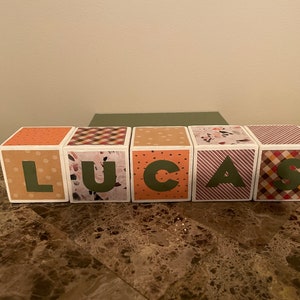 Baby Name Blocks - Etsy