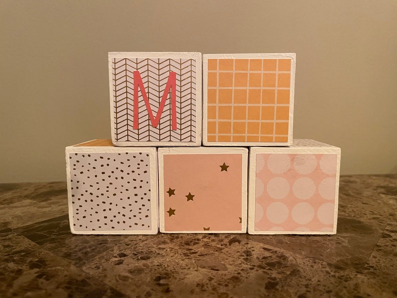 Baby Name Blocks - Etsy