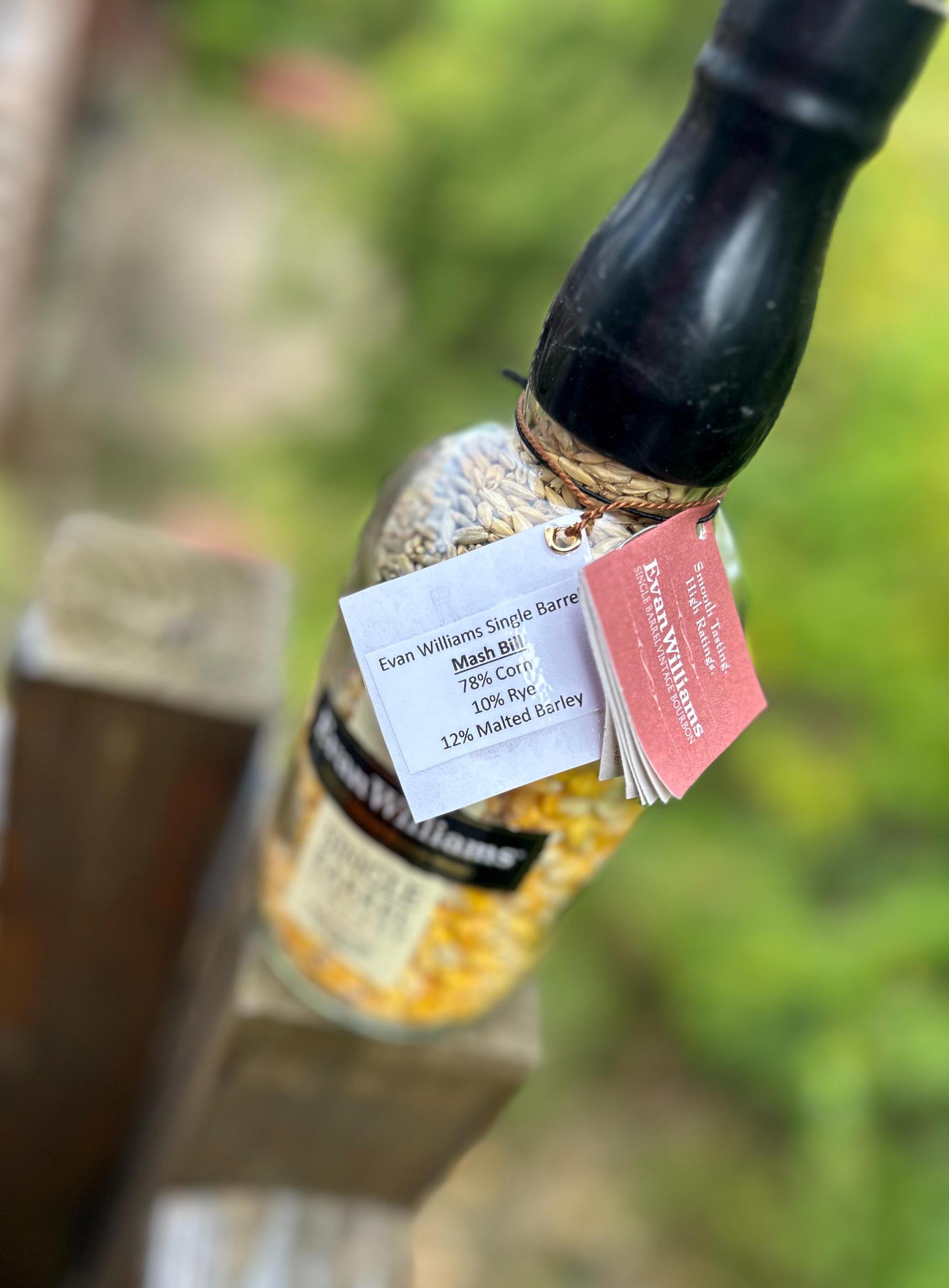 Evan Williams Single Barrel Mash Bill Visualization Bottle - Etsy