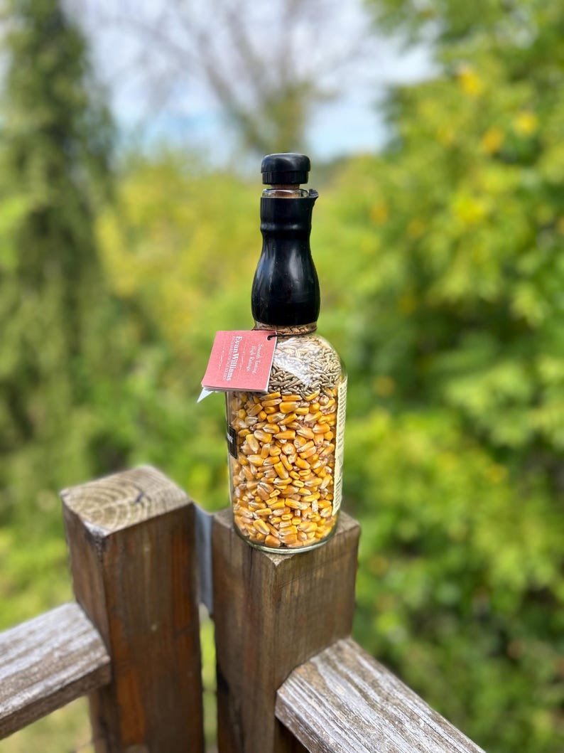 Evan Williams Single Barrel Mash Bill Visualization Bottle - Etsy