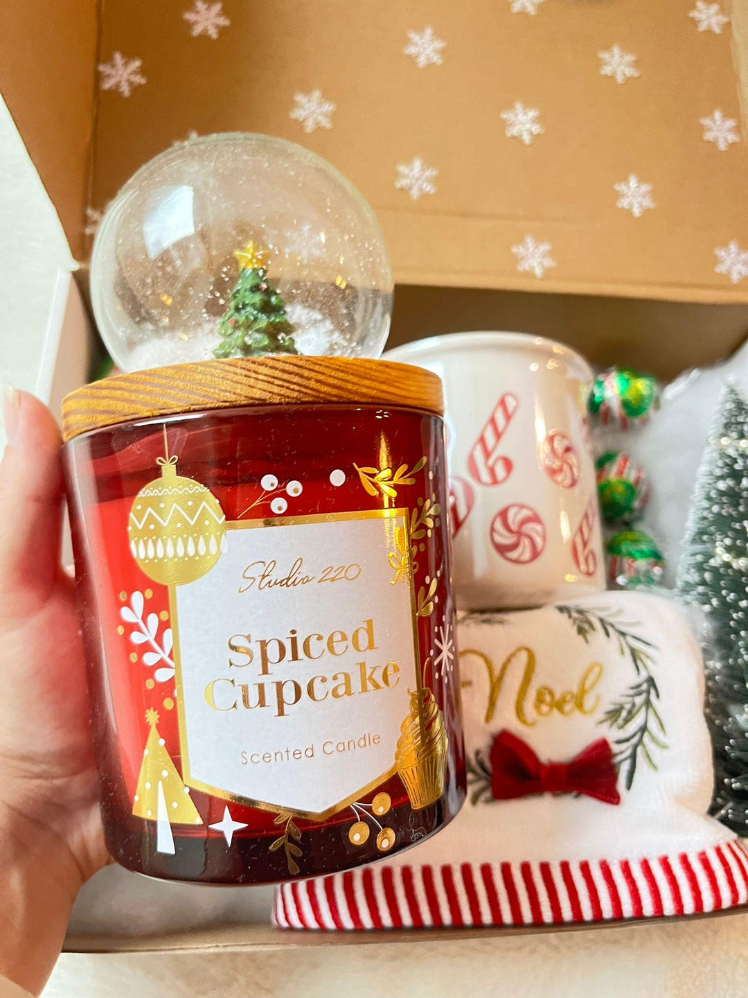 Christmas Candle Box, Christmas Cup, Christmas Mini Tree, Christmas ...