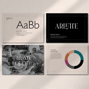 Arlette Brand Guidelines Template Canva and Indesign - Etsy