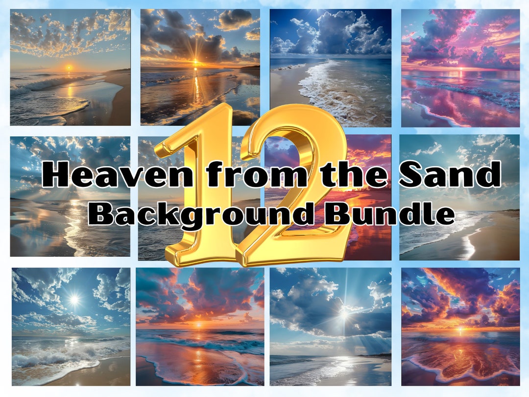 Heaven Bundle Images, 12 Editable Funeral Program Files, Celebration of ...