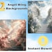 Angel Wings 12 Image Bundle, Memorial Backgrounds for Loved Ones ...