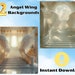 Angel Wings 12 Image Bundle, Memorial Backgrounds for Loved Ones ...
