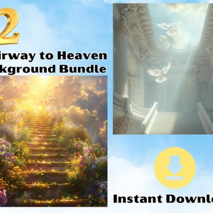 Heaven Bundle Images, 12 Editable Funeral Program Files, Celebration of ...