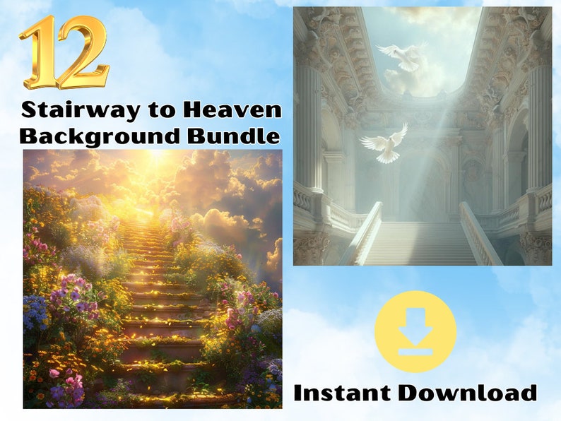 Heaven Bundle Images, 12 Editable Funeral Program Files, Celebration of Life, Obituary Template ...