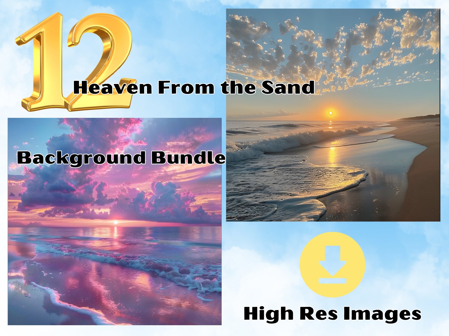 Heaven Bundle Images, 12 Editable Funeral Program Files, Celebration of Life, Obituary Template ...