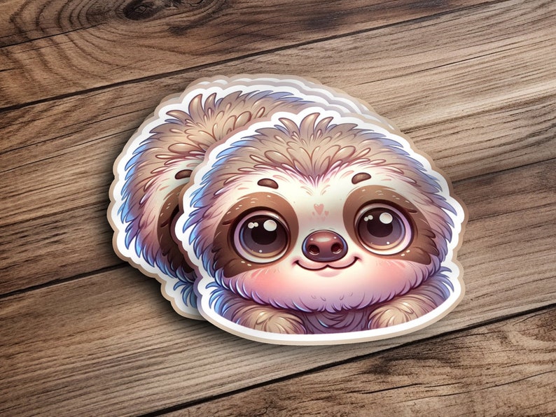 Sloth Sticker, Cute Stickers, Kawaii Stickers, Animal Sticker, Stickers ...