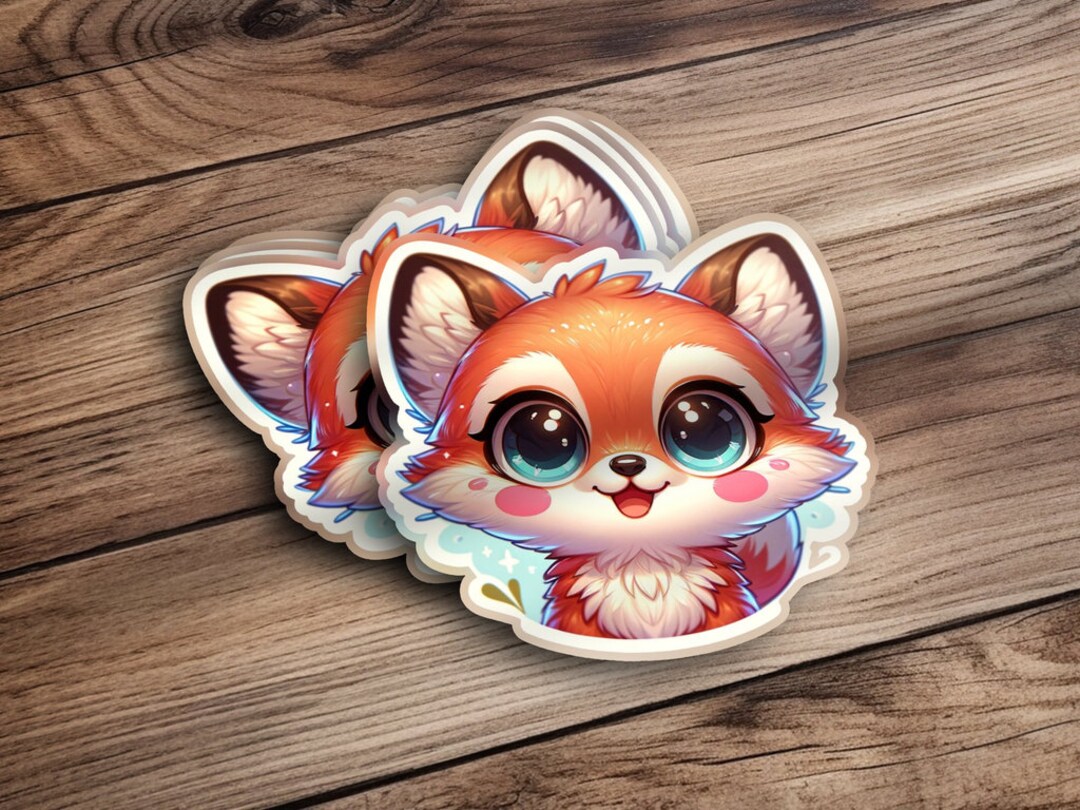 Fox Sticker, Cute Stickers, Kawaii Stickers, Animal Sticker, Stickers ...
