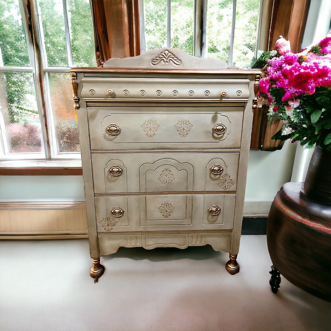 SOLD Listing Left Active for Reference. Gorgeous Antique Dresser Hand ...