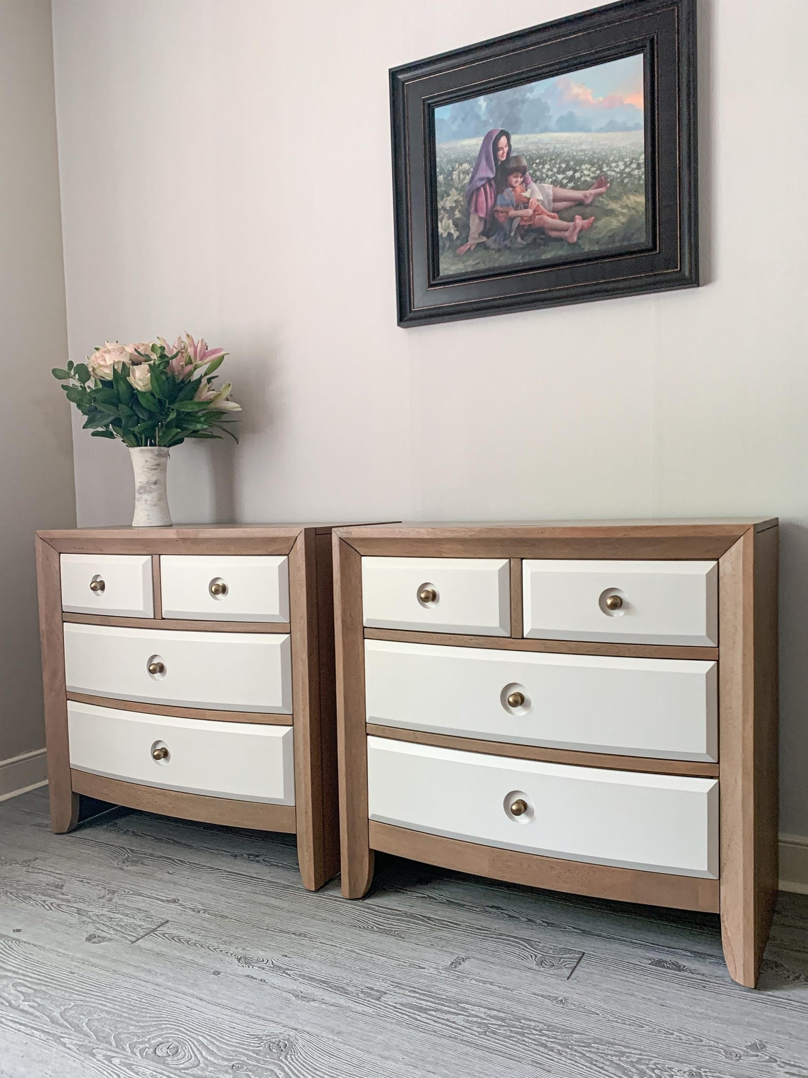 SOLD! Beautiful Refinished Nightstands - Free Shipping - Etsy