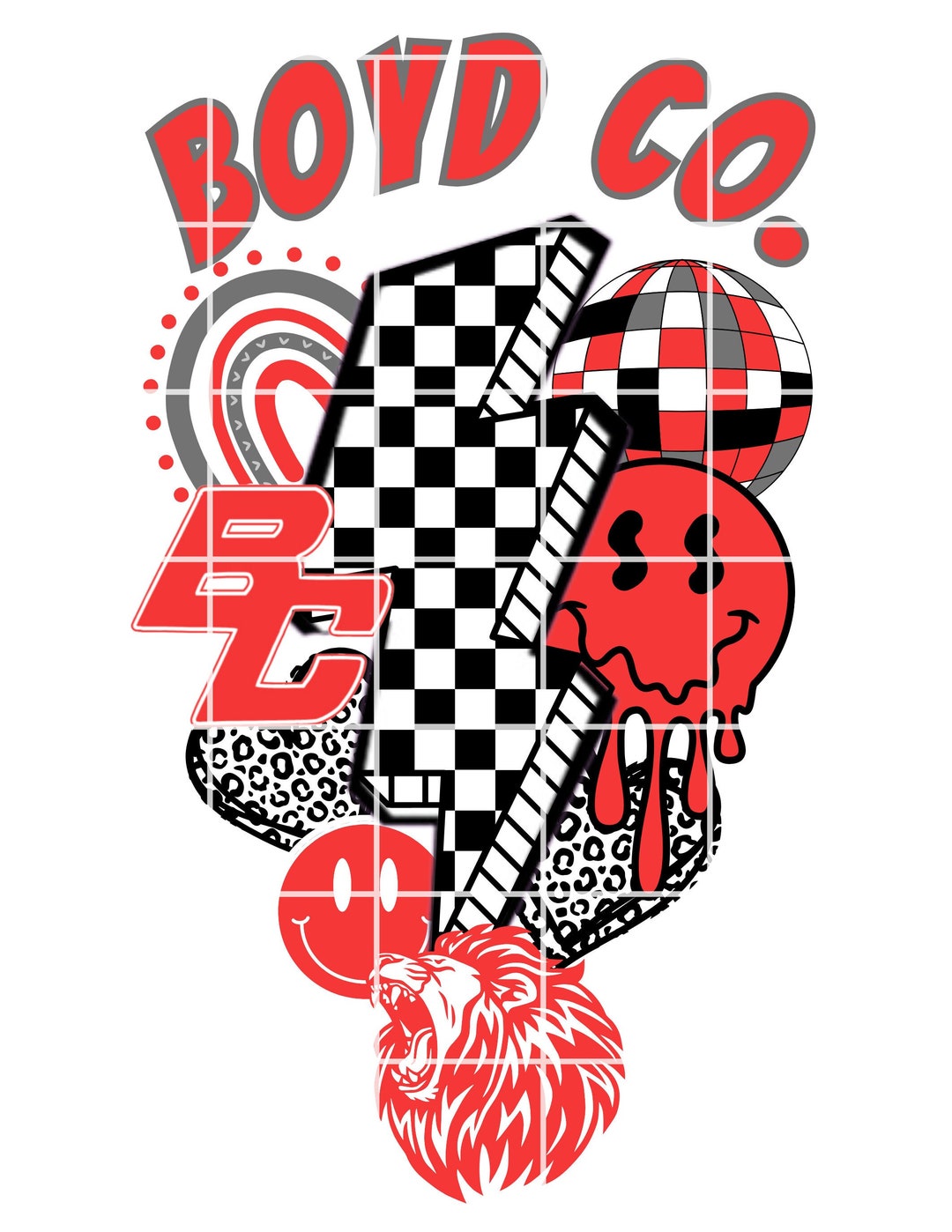 Boyd County Lions Retro PNG Digital Download Files - Etsy