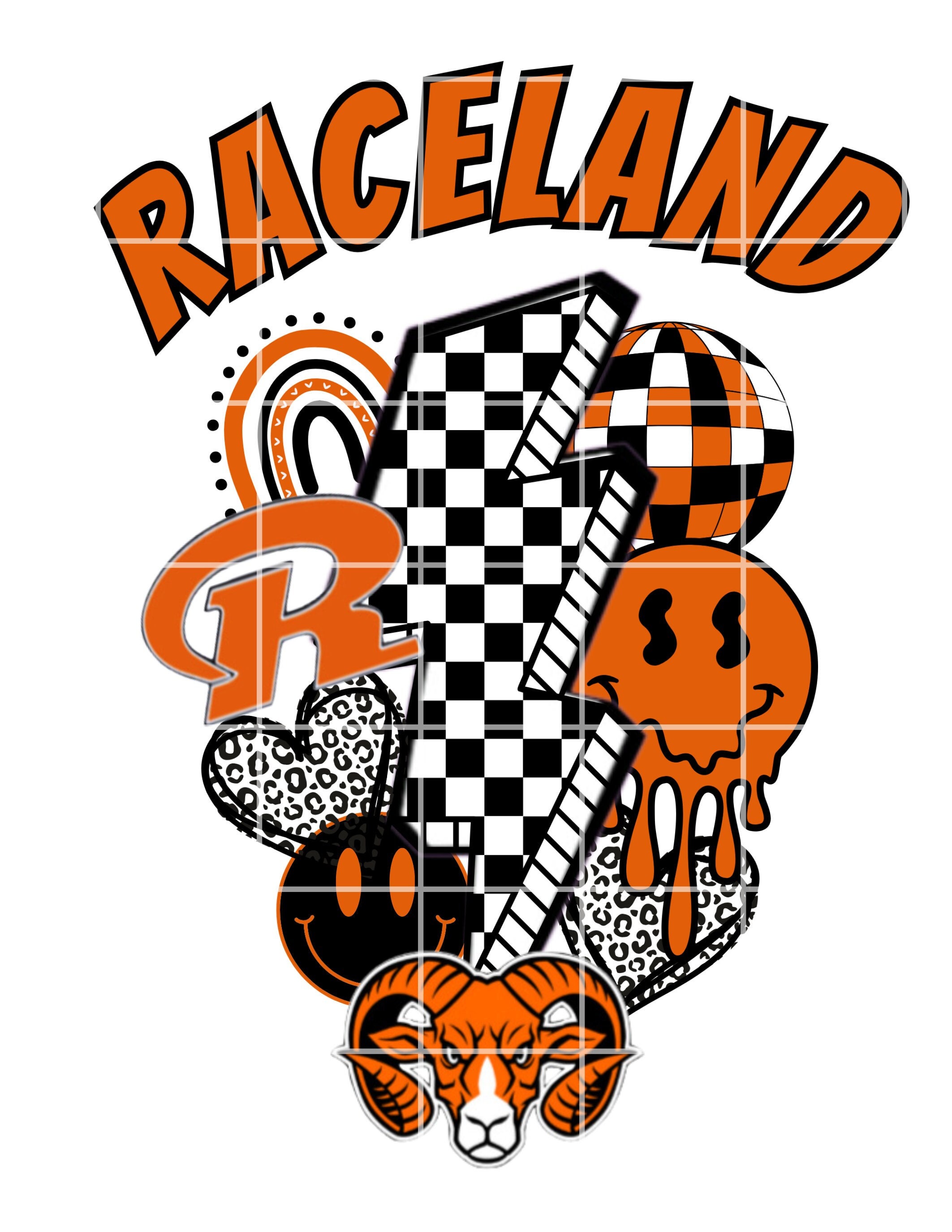 Raceland Rams Retro PNG Digital Download Files - Etsy