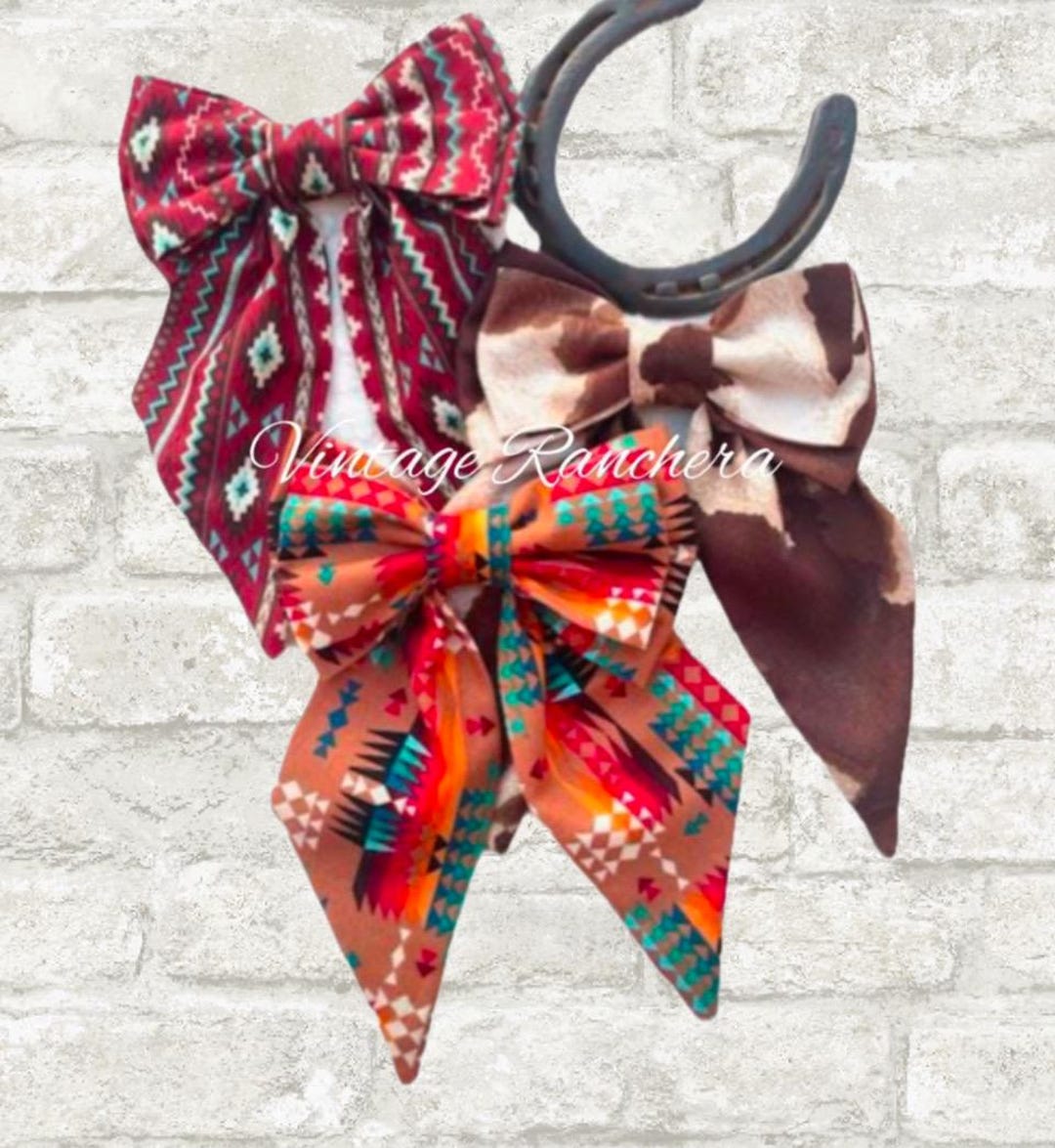Ranchy Hair Bows, South Western Hair Accessories - Etsy