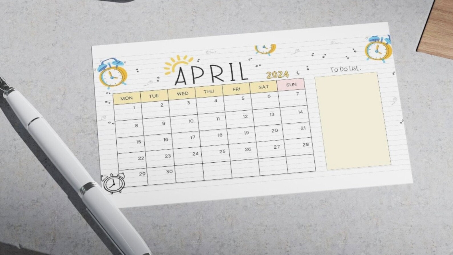 2024 Doodle Calendar, 2024 Digital Calendar, 2024 Wall Calendar, 2024 ...