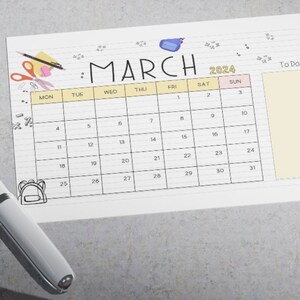 2024 Doodle Calendar, 2024 Digital Calendar, 2024 Wall Calendar, 2024 ...