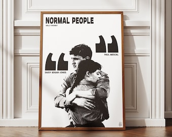 A3 Normal People Poster Paul Mescal Daisy Edgar-jones - Etsy UK