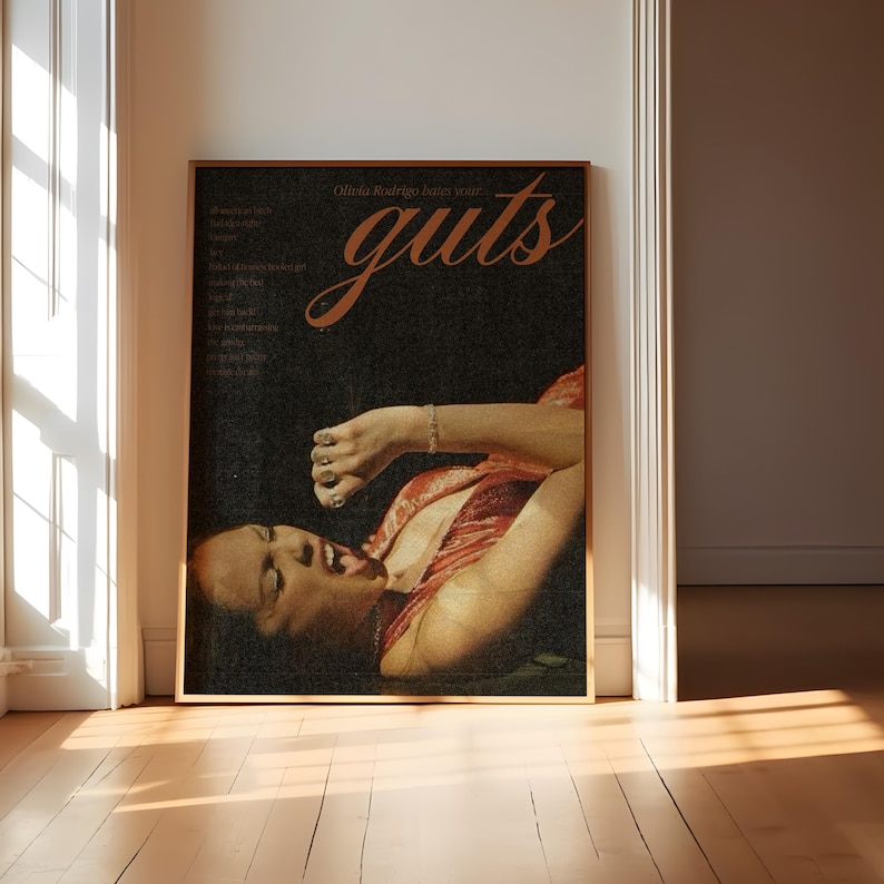 Olivia Rodrigo Guts Poster - Etsy