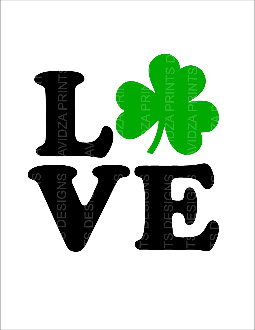 Lucky Shamrock Png No Background. - Etsy