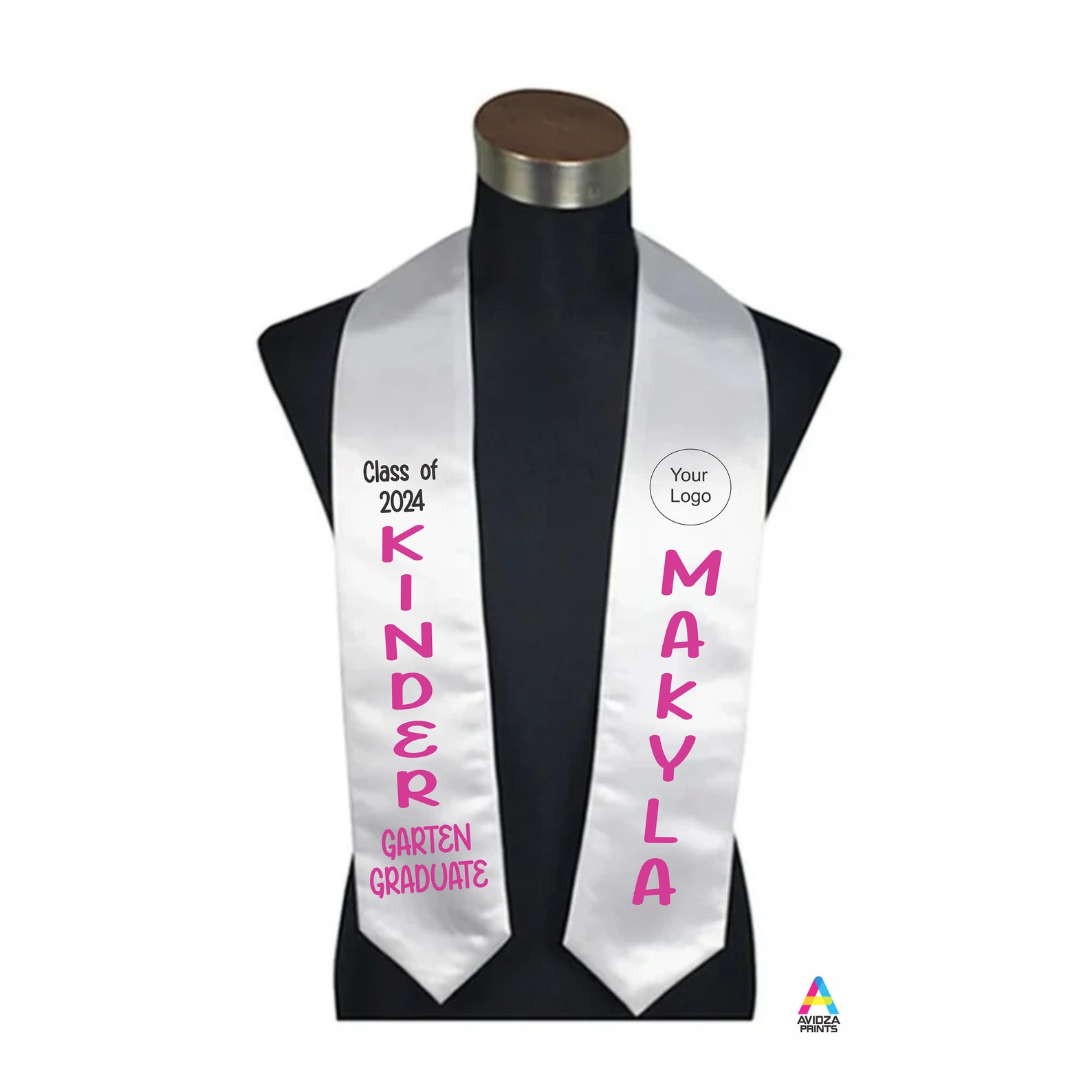 Custom Kinder Garten Graduation Stole. Pre School Graduation Stole ...