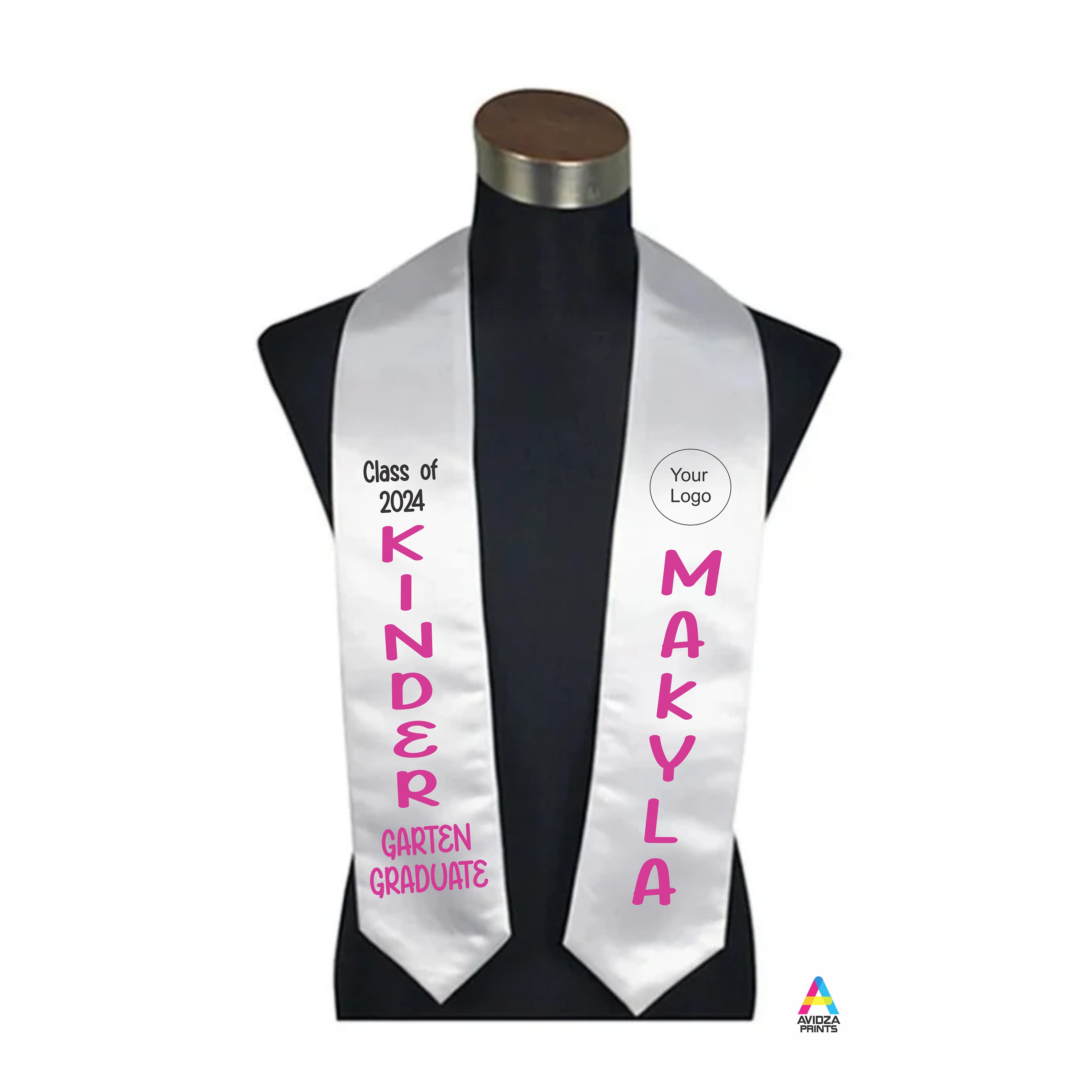 Custom Kinder Garten Graduation Stole. Pre School Graduation Stole ...