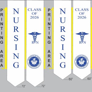 Custom Graduation Stole: Personalized Satin Sash - Etsy