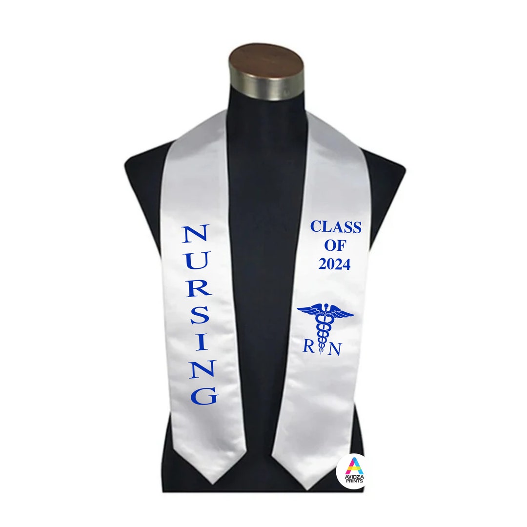 Custom Nursing Graduation Stole: Personalized Satin Sash - Etsy