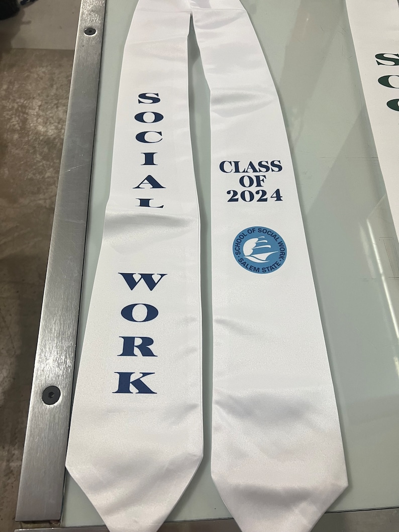 Custom Graduation Stole: Personalized Satin Sash - Etsy