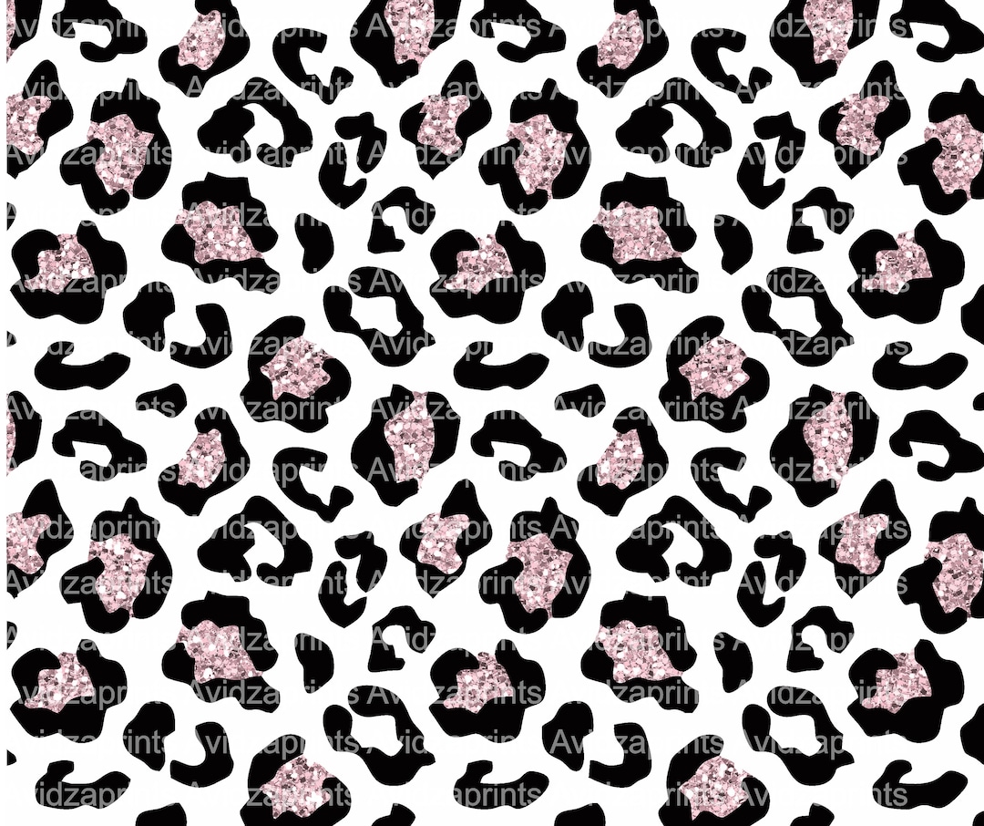 Cheetah Rose Gold Glitter Png - Etsy