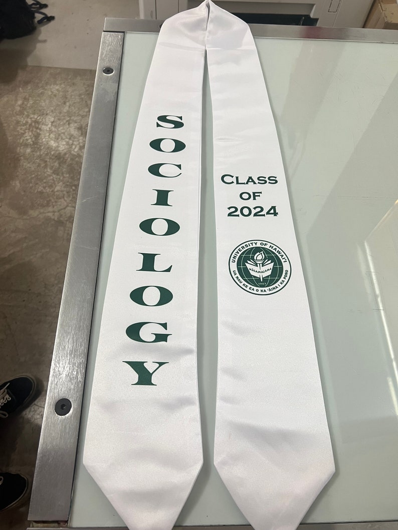 Custom Graduation Stole: Personalized Satin Sash - Etsy