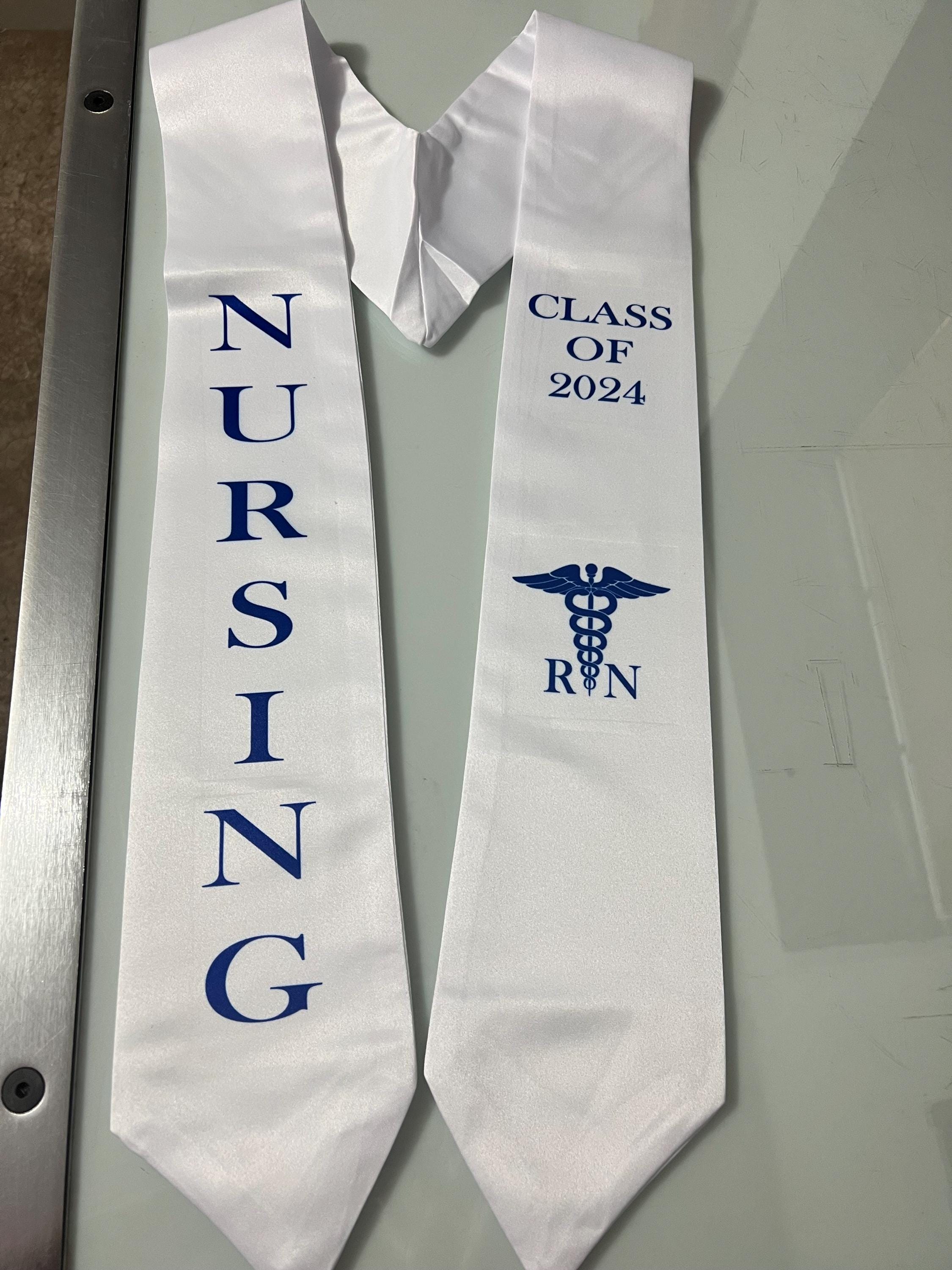 Custom Nursing Graduation Stole: Personalized Satin Sash - Etsy