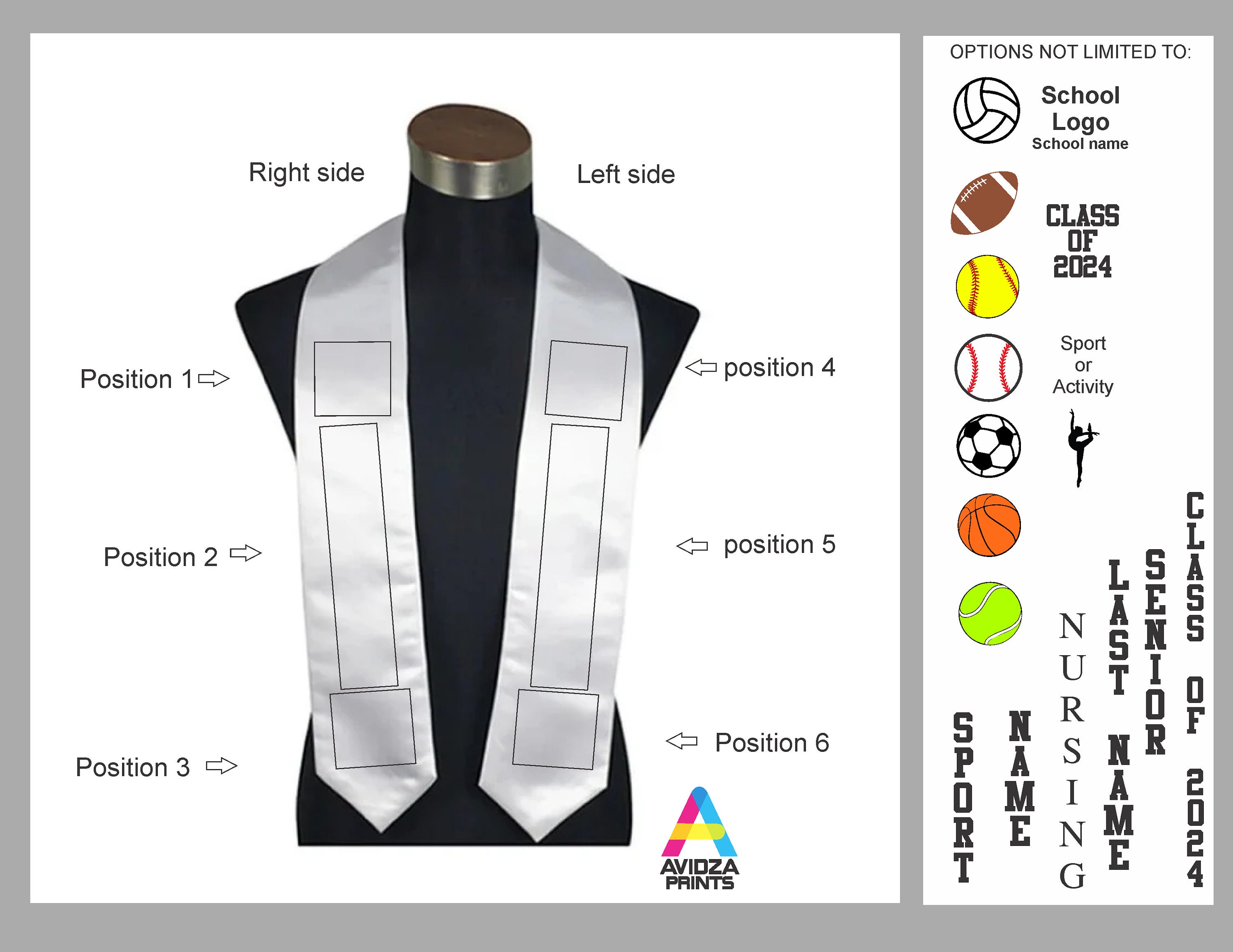 Custom Graduation Stole. Graduation Stole - Etsy