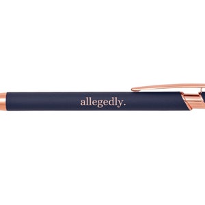 Allegedly Ballpoint Ink Pen - Attorney Lawyer Gift - Blue Ink - Etsy