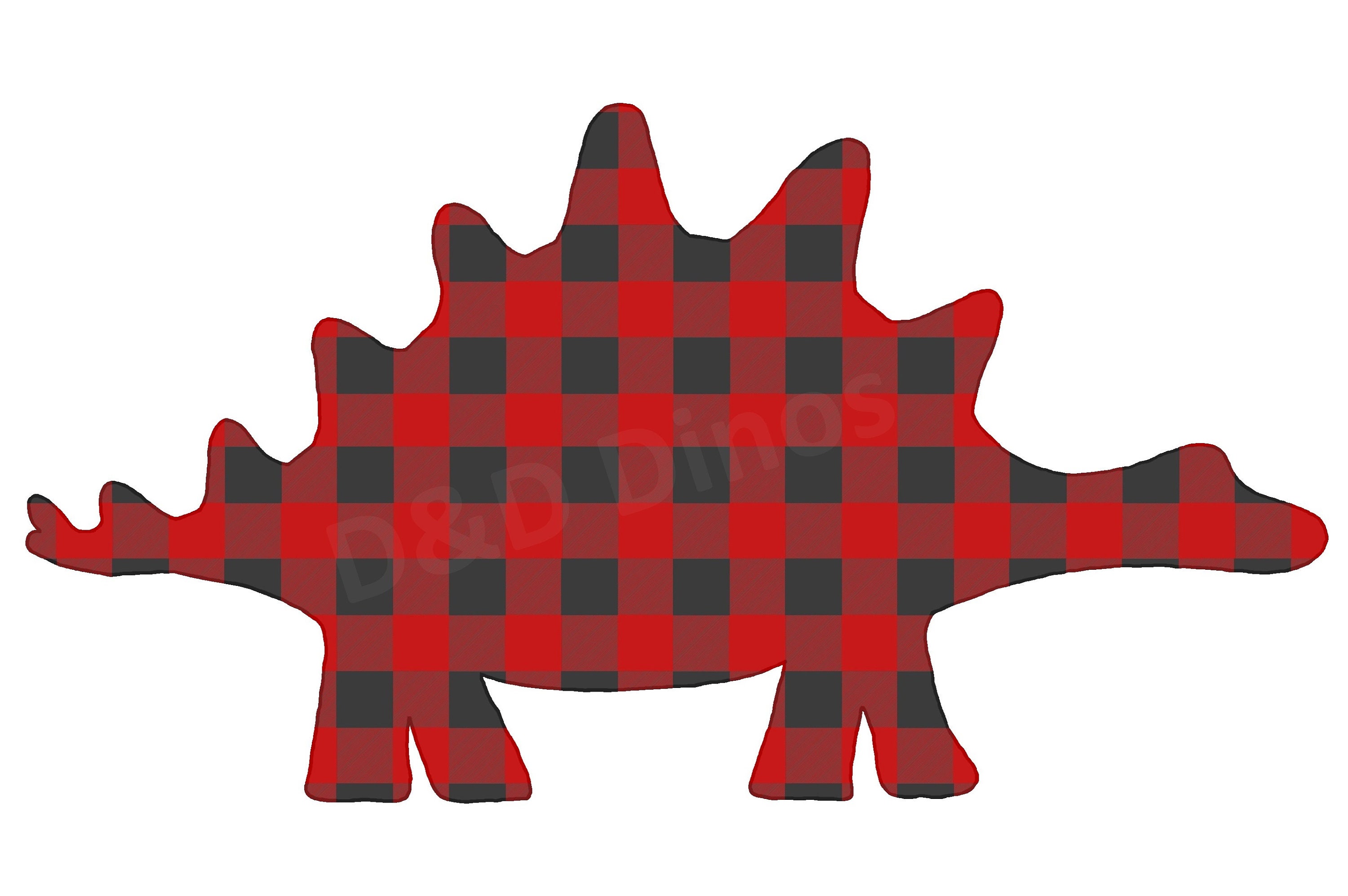 Plaid Stego Dinosaur 4x6 Print - Etsy