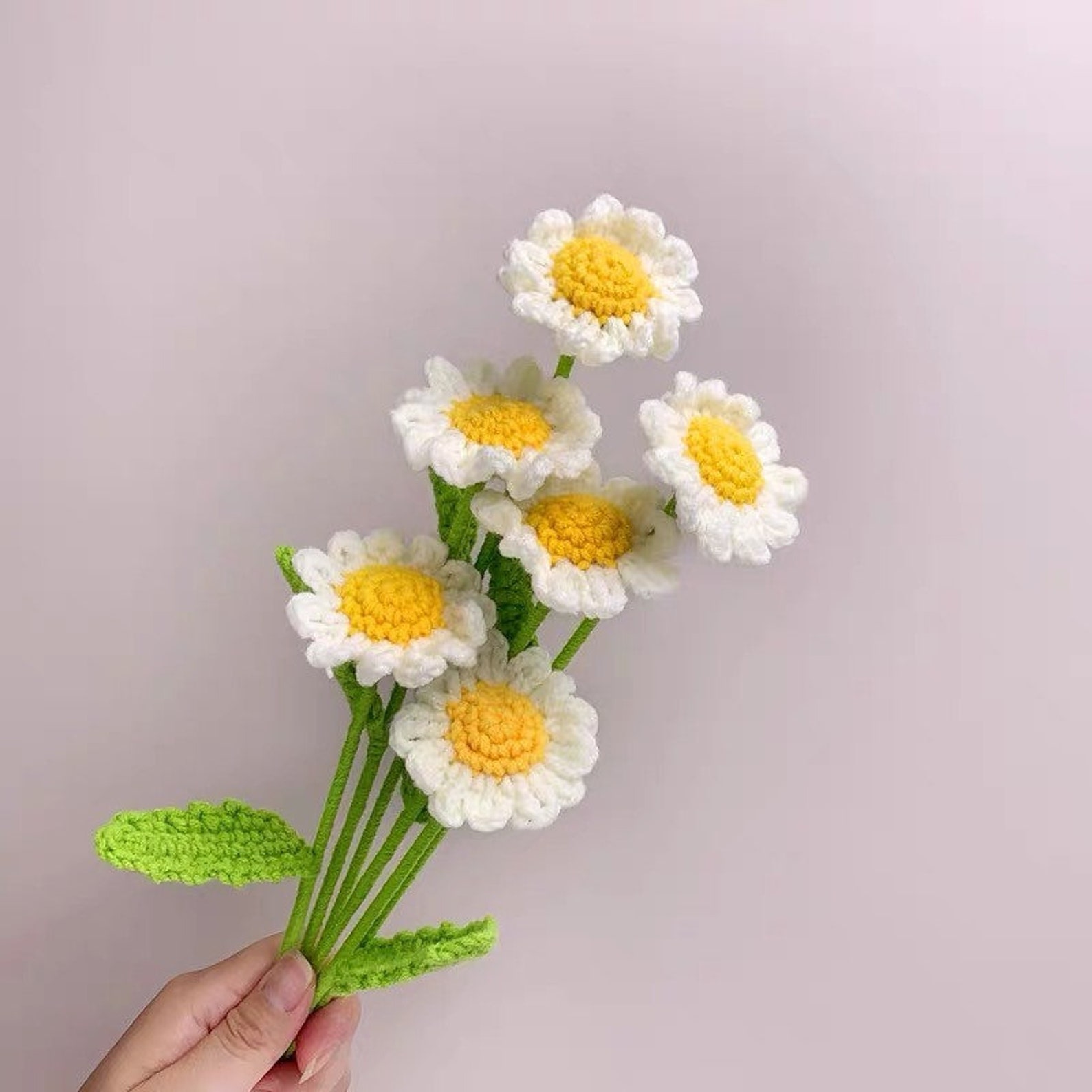 Daisy Flower Crochet Pattern, Crochet Flower Bouquet Pattern, Crochet ...
