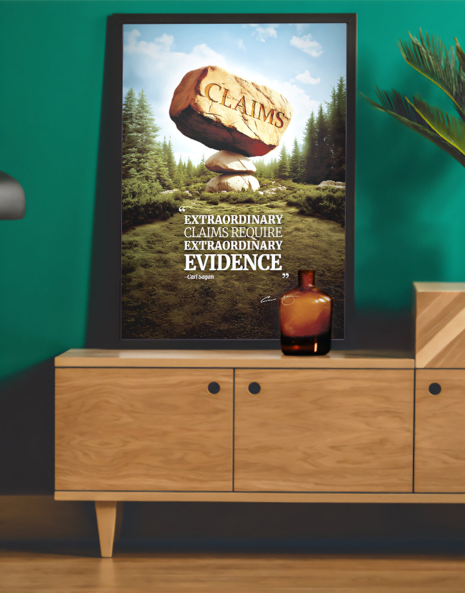 Carl Sagan Quote Poster Extraordinary Claims Require Extraordinary ...